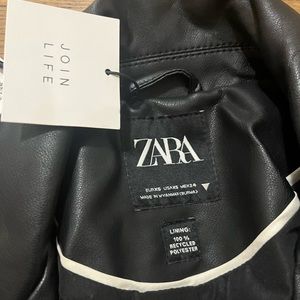 Zara | Jackets & Coats | Brand New Zara Faux Leather Motorcycle Jacket ...